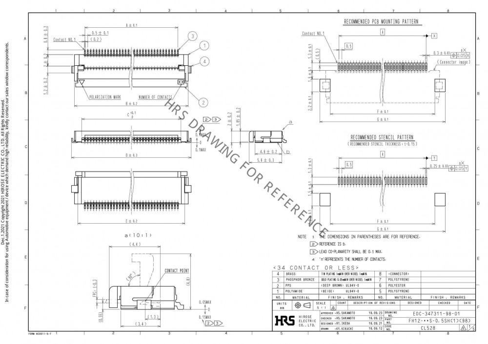 HRS FH12 technical drawing page 1