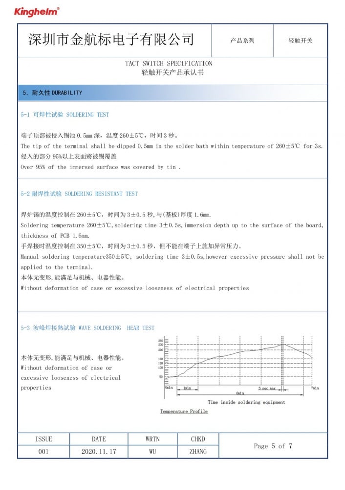 KH-8X8X9.5H-TJ-FS approval sheet page 5