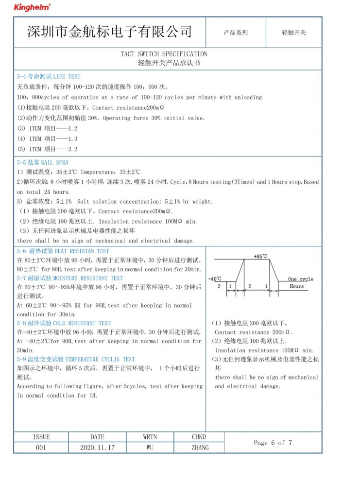 KH-8X8X9.5H-TJ-FS approval sheet page 6