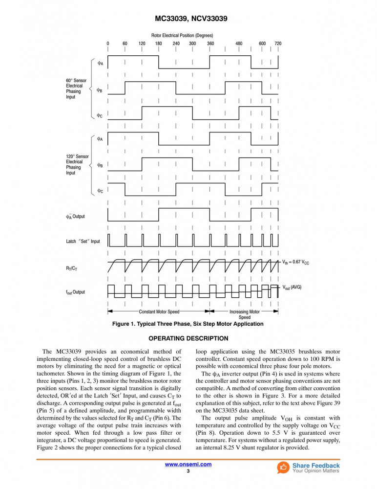 MC33039 datasheet page 3