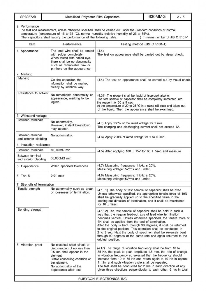 630MMG224J specification page 3