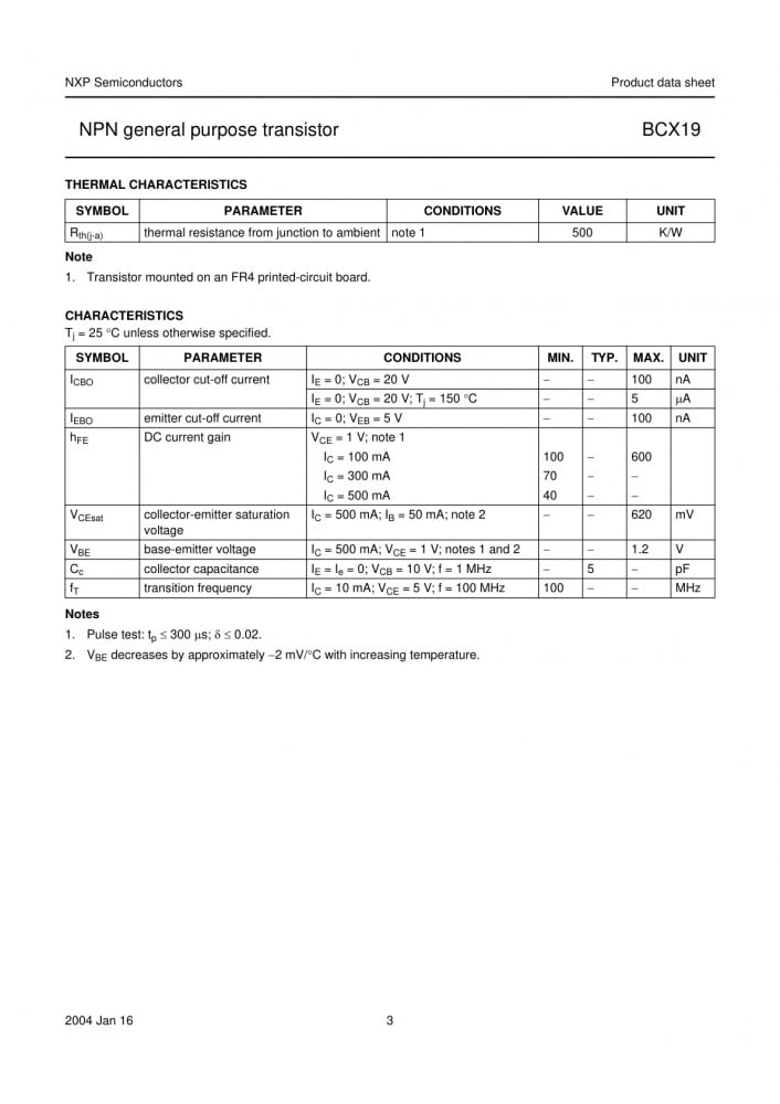 BCX19 datasheet page 4