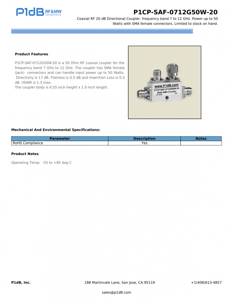 P1CP-SAF-0712G50W-20 product documentation image