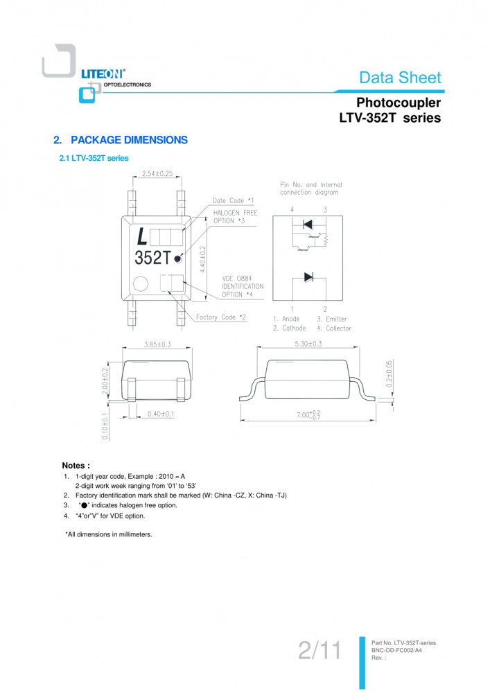 LTV-352T datasheet page 3