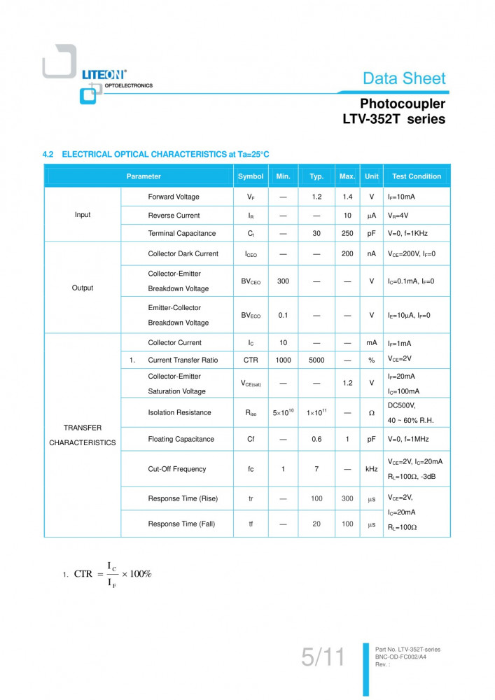 LTV-352T datasheet page 6
