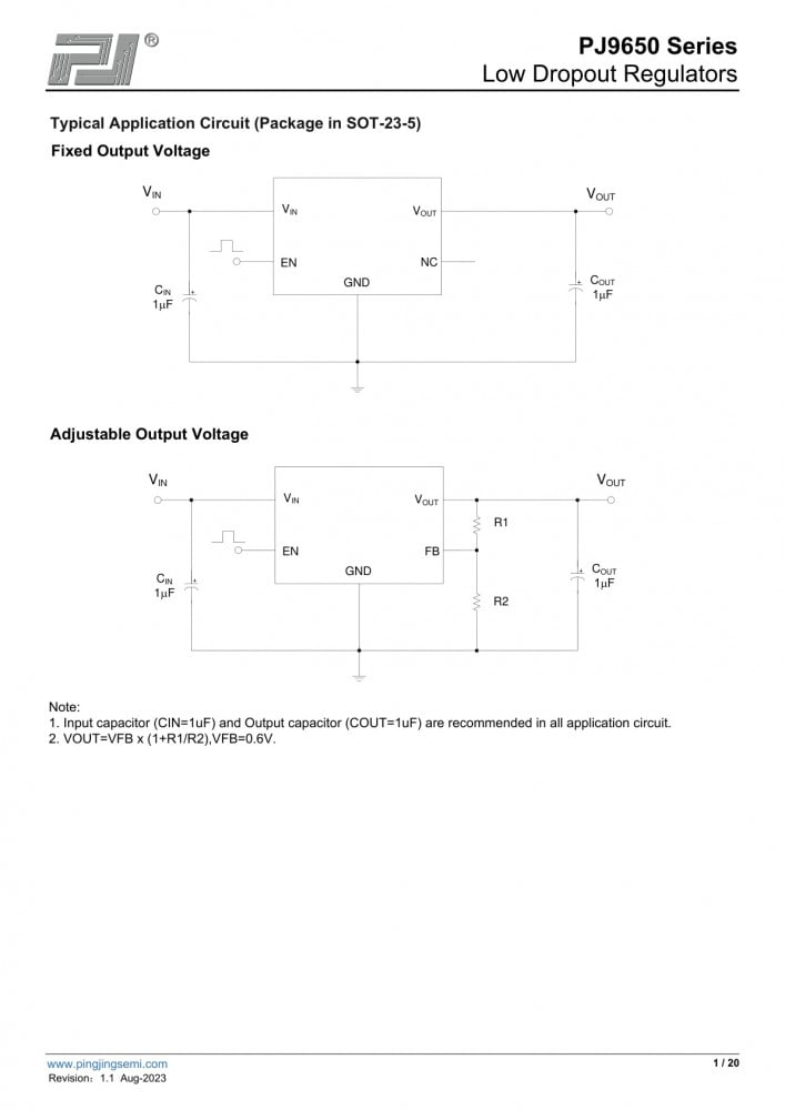 PJ9650 datasheet page 2