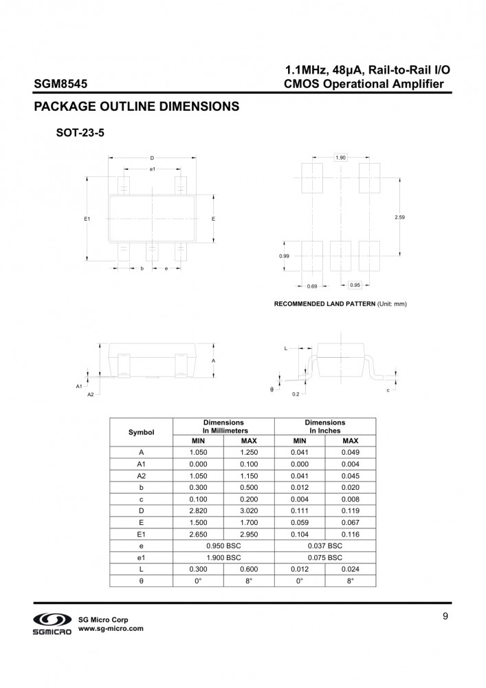 SGM8545 datasheet page 9