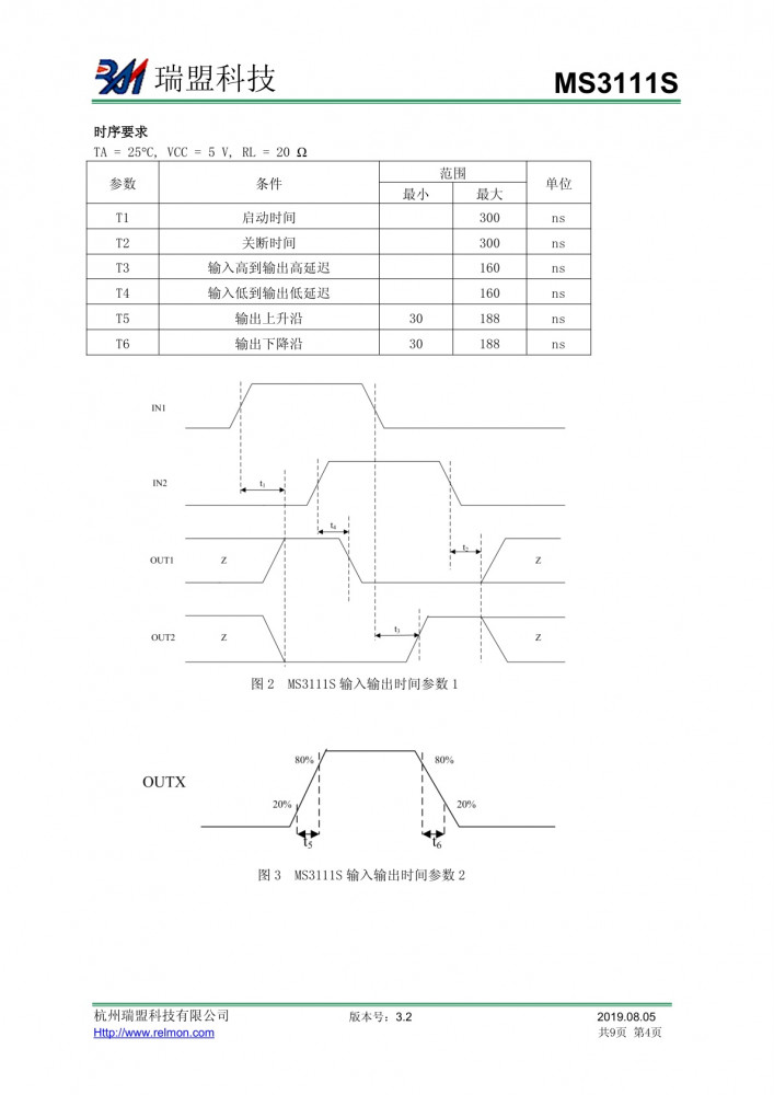 MS3111S datasheet page 4