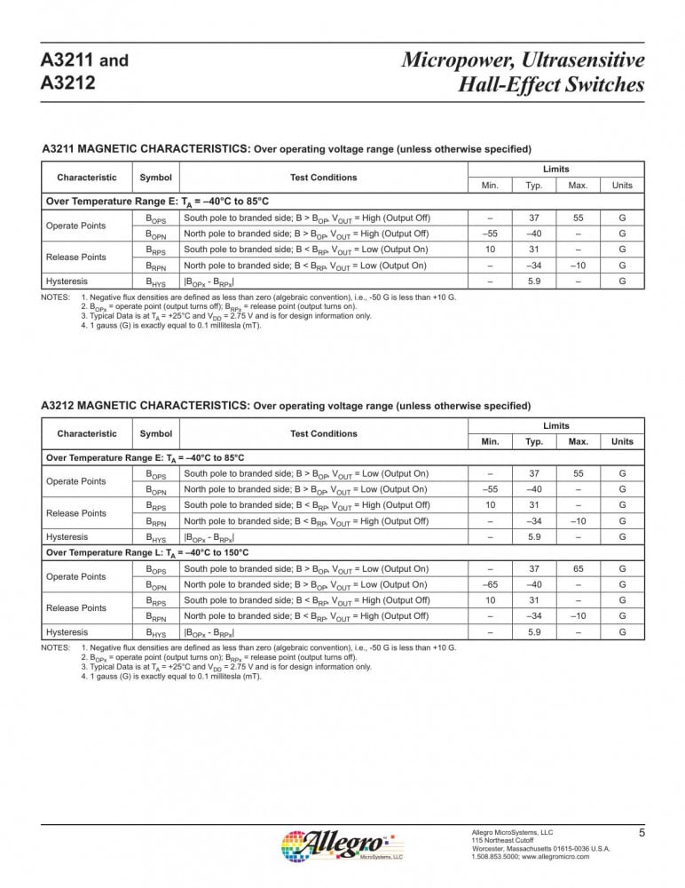 A3212LUA-T datasheet page 5