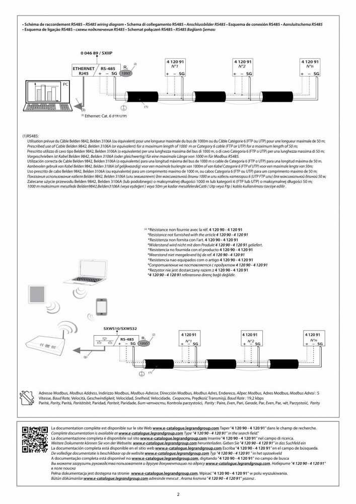 Legrand 412090 product documentation page 2