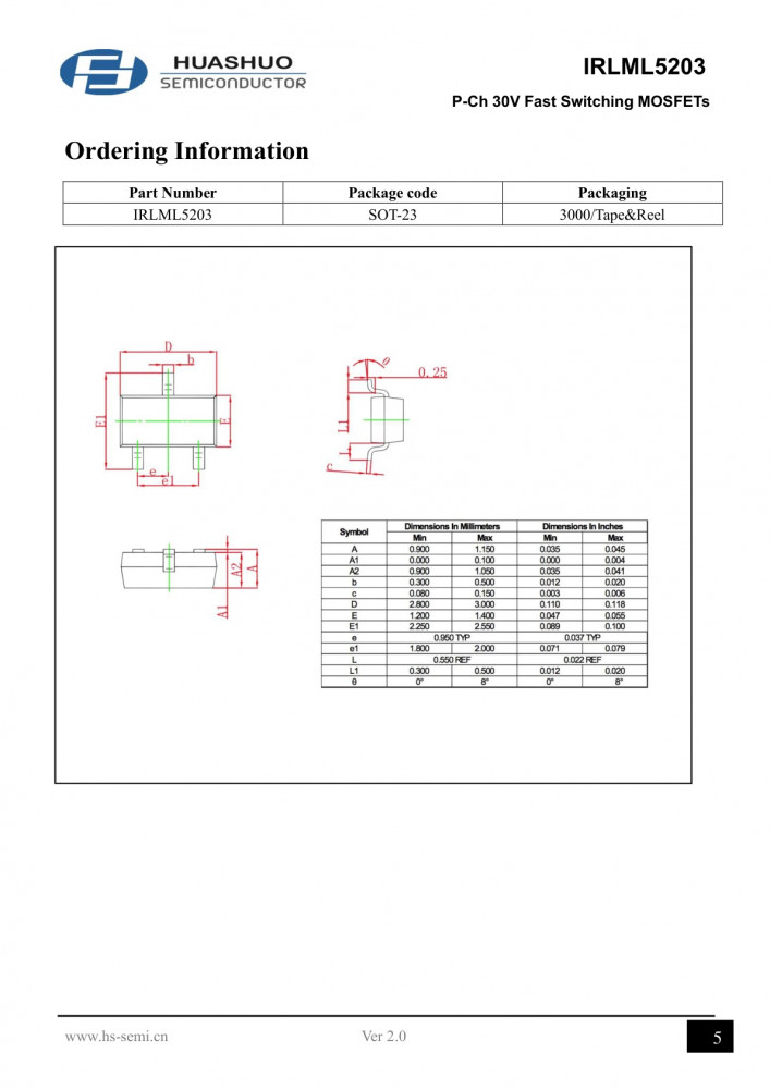 IRLML5203 datasheet page 5