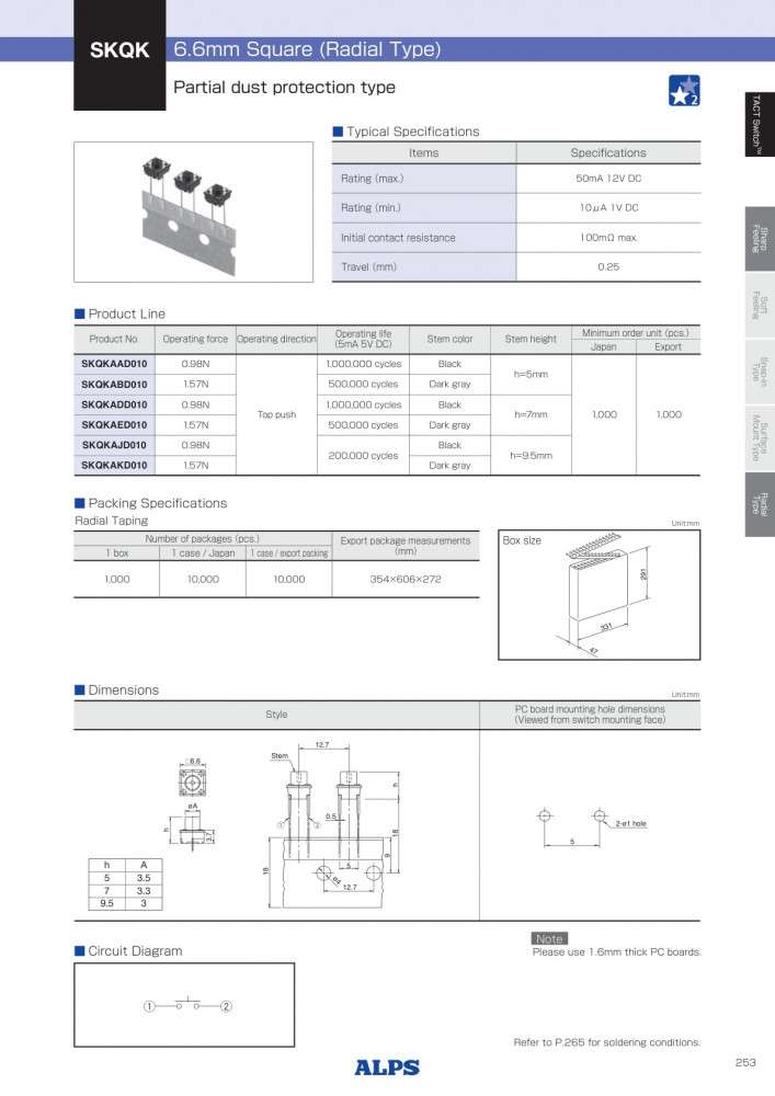 SKQKAKD010 technical document page 1