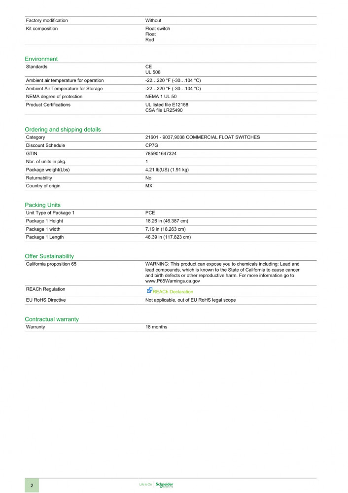 9037HG34RZ20 technical document page 2