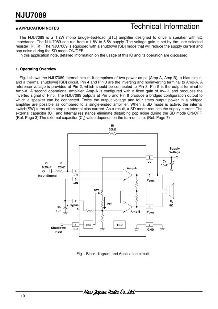 NJU7089 datasheet page 10