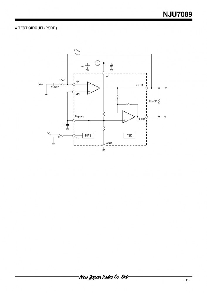 NJU7089 datasheet page 7