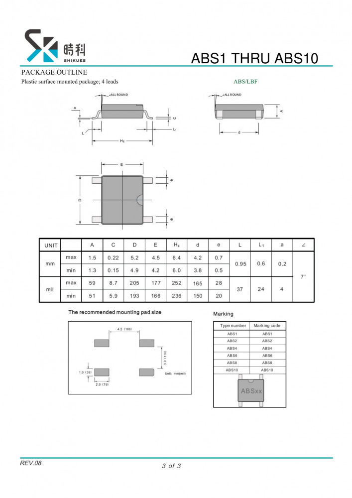 ABS10 datasheet page 3