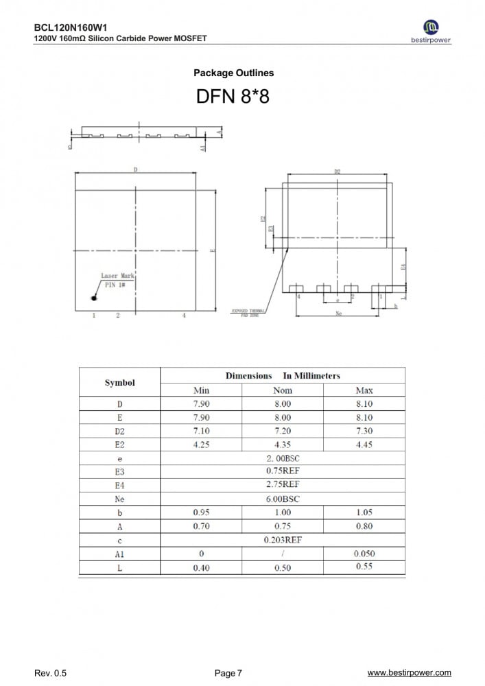 BCL120N160W1 datasheet page 7