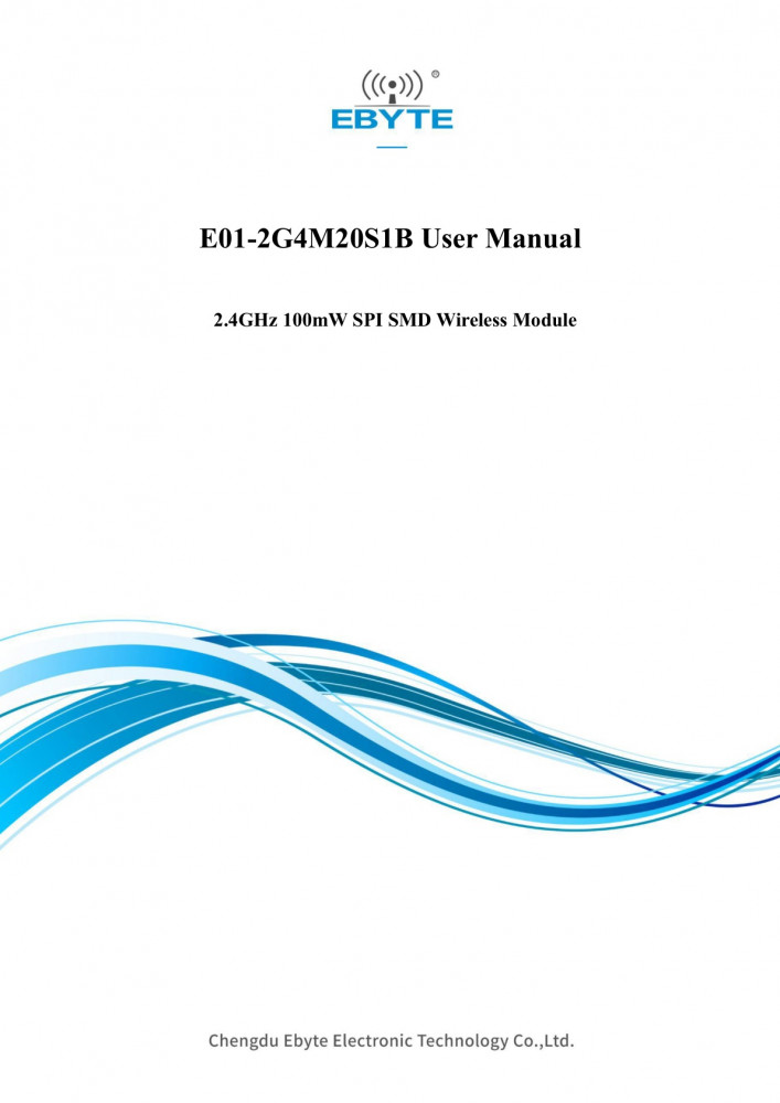 E01-2G4M20S1B datasheet page 1
