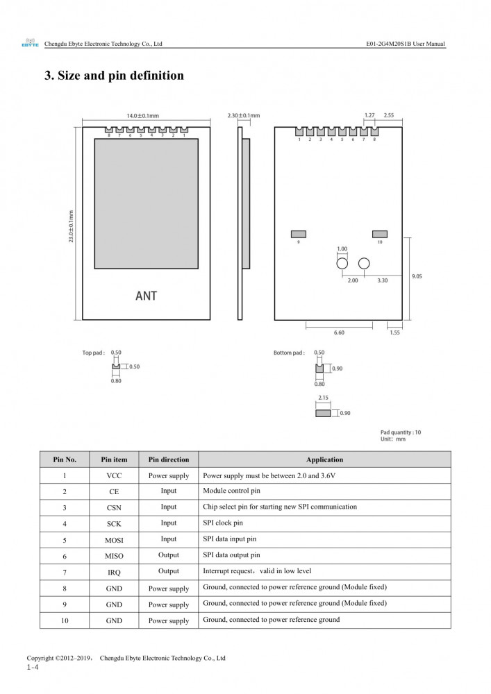 E01-2G4M20S1B datasheet page 5
