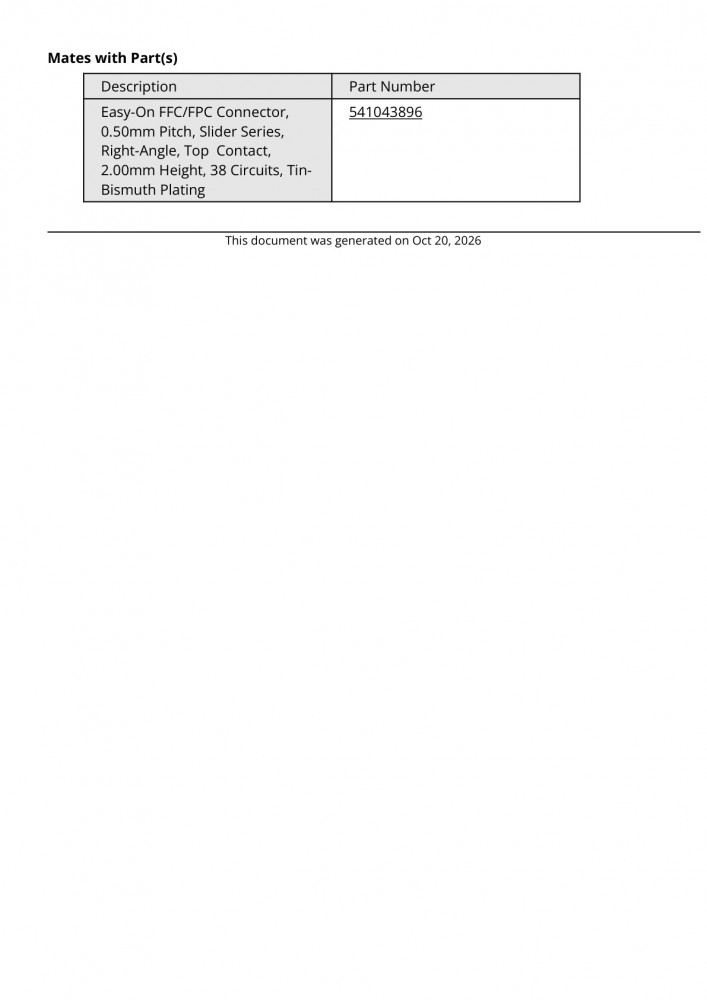 Product document image 3 for MOLEX 151660404