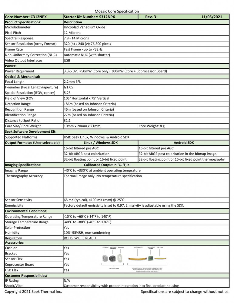 S312NPX product document page 1