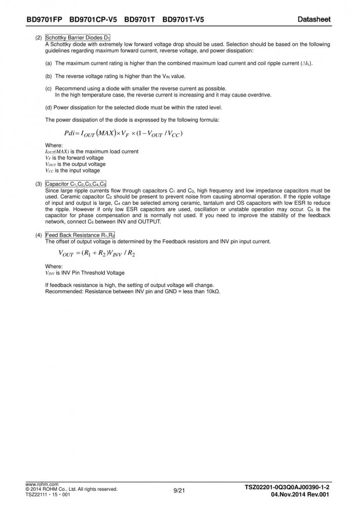 BD9701T technical document page 9