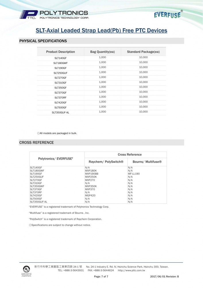 SLT series datasheet page 7