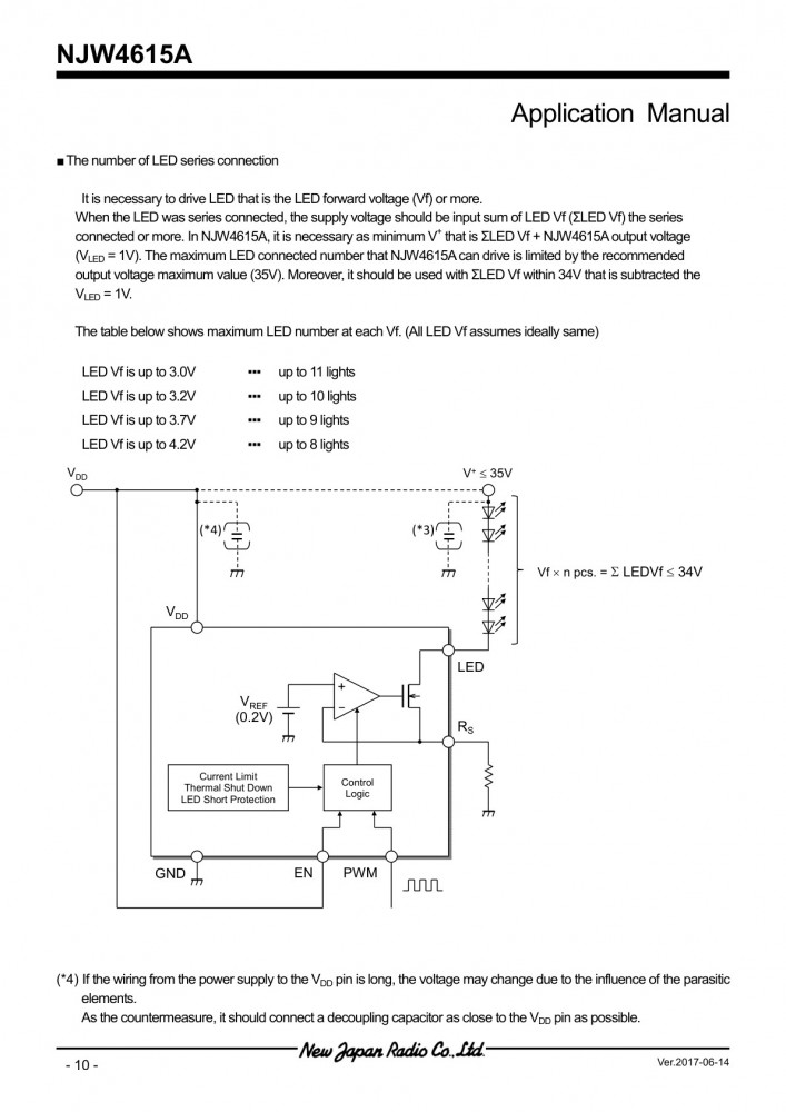 NJW4615A datasheet page 10