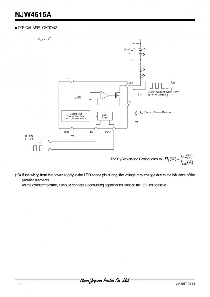 NJW4615A datasheet page 4