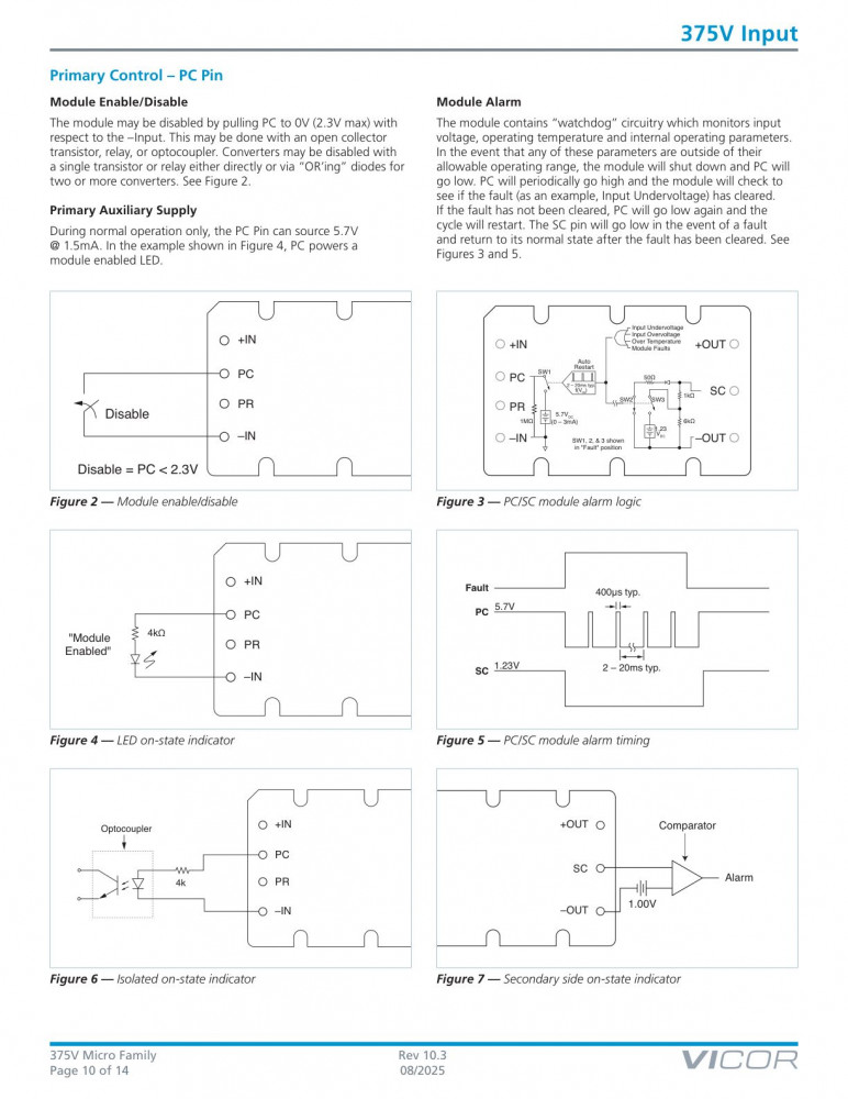 VICOR V375C5C100BL2 document preview, page 10