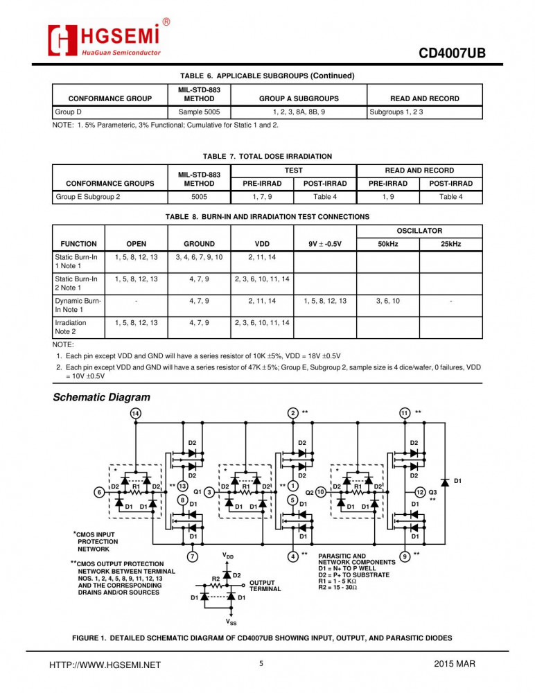 CD4007UBM/TR technical document page 5