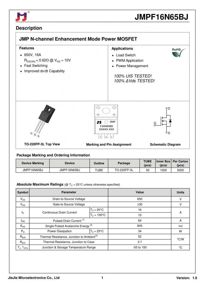 Datasheet preview page 1