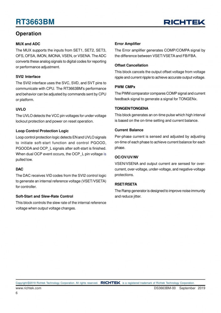 RT3663BM technical document page 6