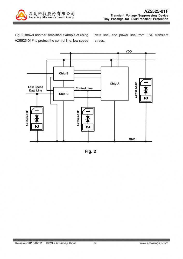 AZ5525-01F technical document page 5