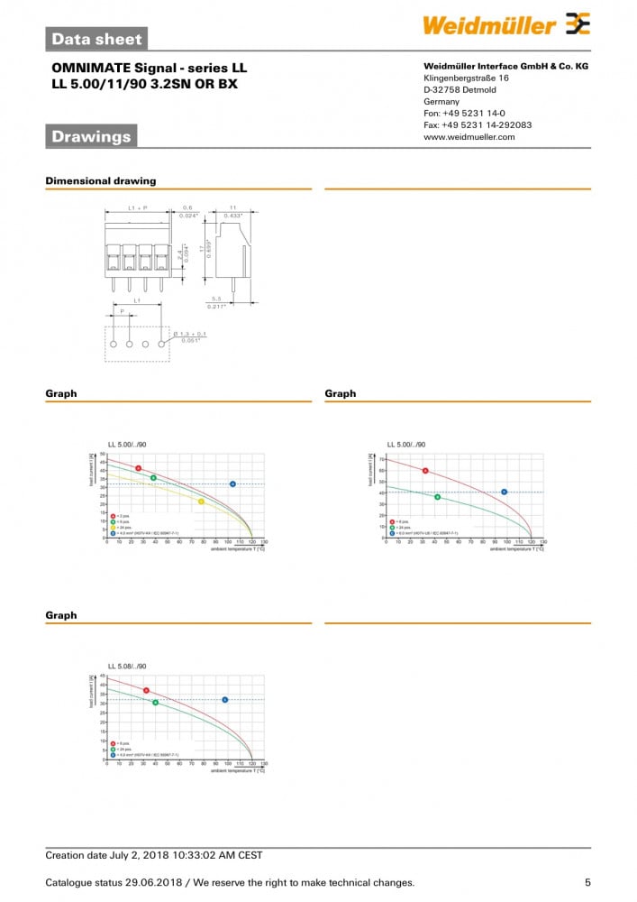 WEIDMULLER 1001790000 soldering profile page 1