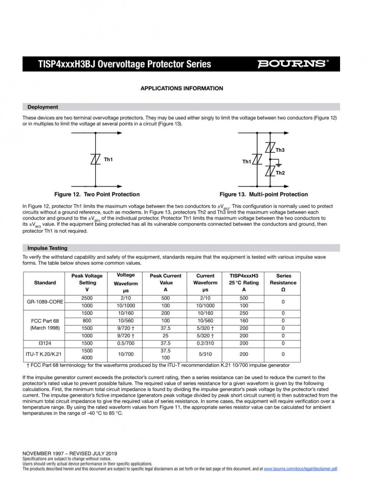 TISP4xxxH3BJ datasheet page 10