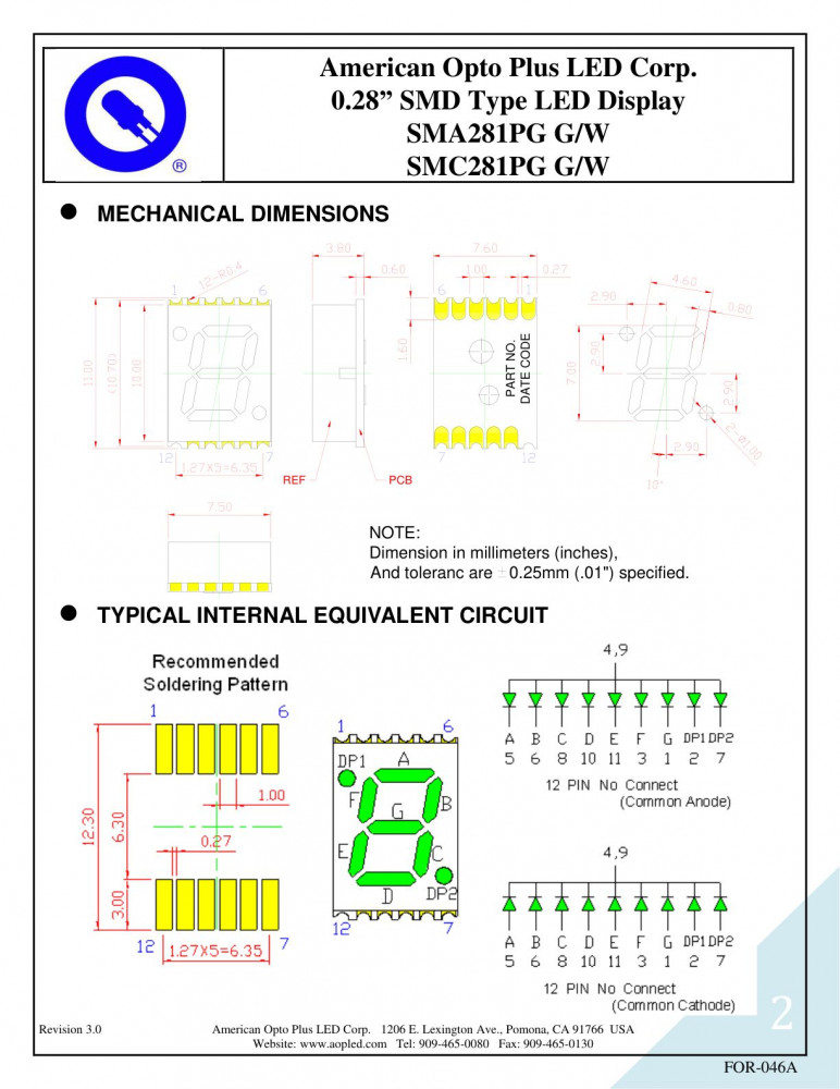 SMA281PG datasheet page 2