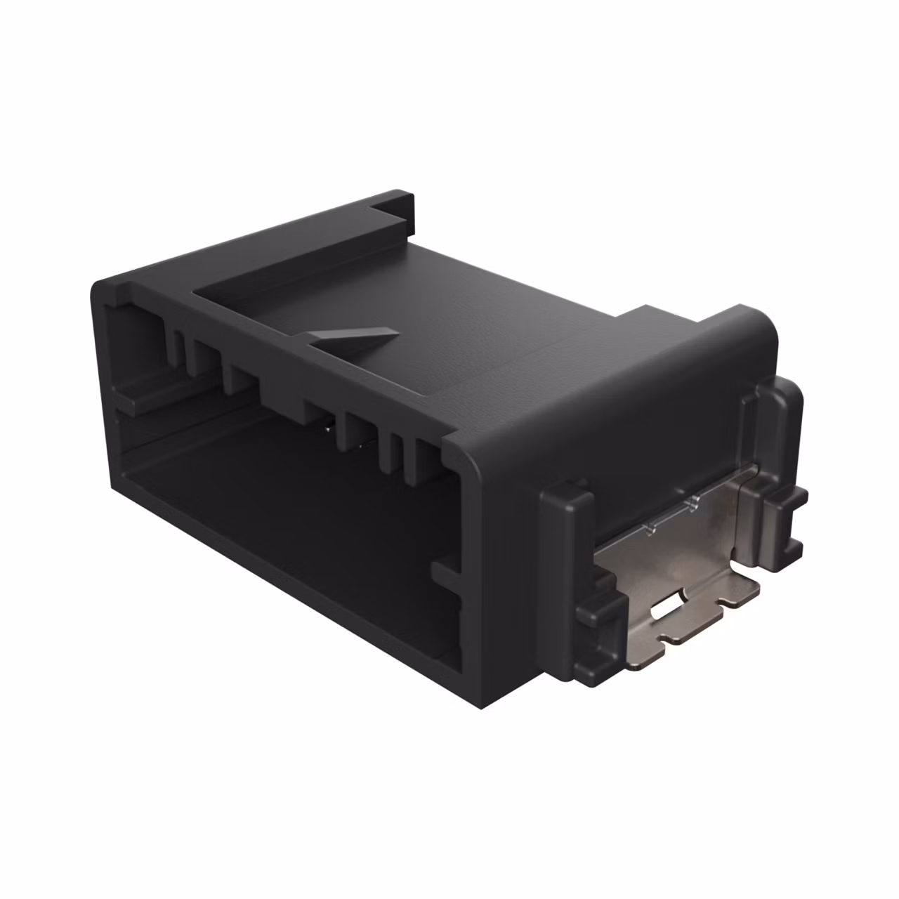 Mini50 Unsealed Header, UL 94 V0, Right-Angle, SMT, Single Row, 8 Circuits, Tin  (Sn) Plating, Polarization Option A, Black, Tape and Reel for sale