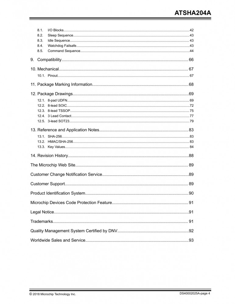 ATSHA204A datasheet preview, page 4