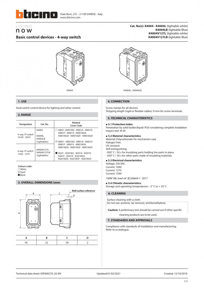 K4004L product documentation preview