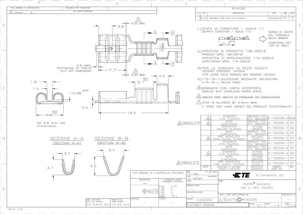 TE Connectivity 2-160256-2 technical document preview