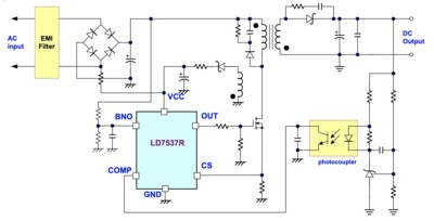 Multi-Mode PWM Controller of Flyback with Integrated BNI/BNO and Protection for sale