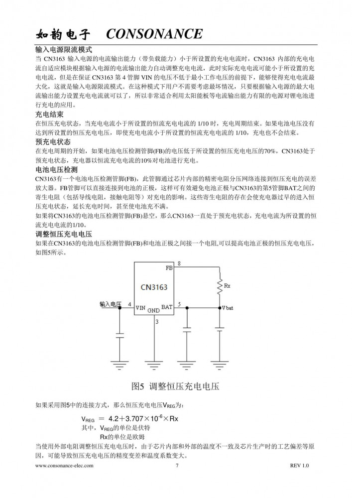 CN3163 datasheet page 7