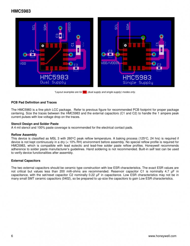 HMC5983 technical document page 6