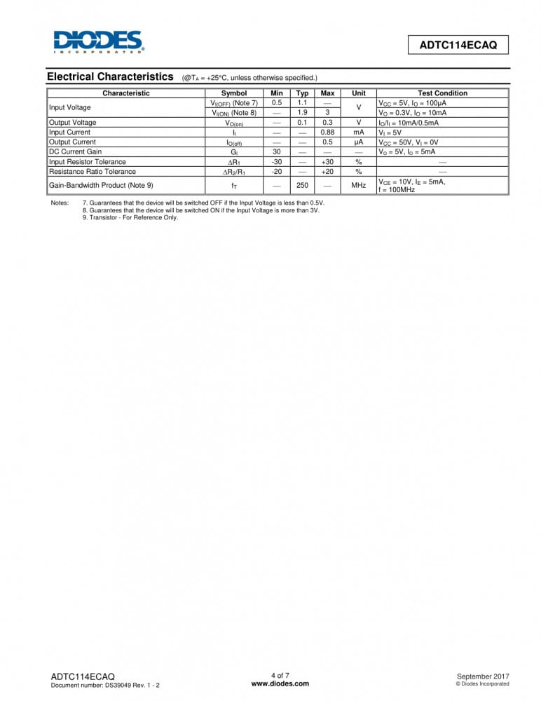 ADTC114ECAQ-7 datasheet page 4