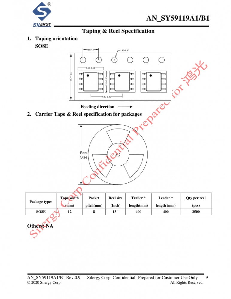 SY59119A1FCC technical document page 9