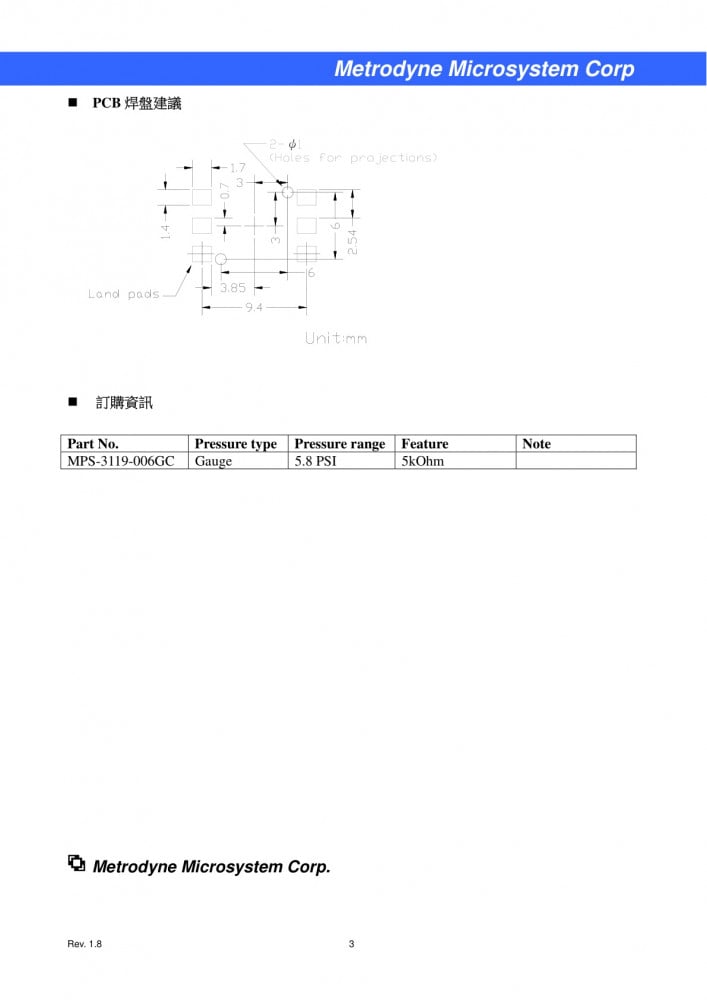 MPS-3119 datasheet page 3