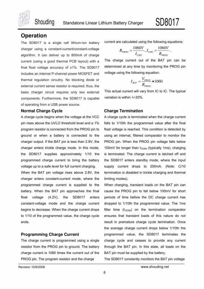 SD8017 datasheet page 6