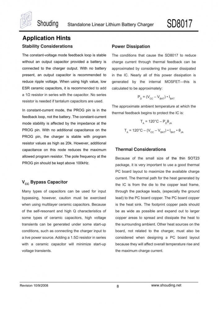 SD8017 datasheet page 8