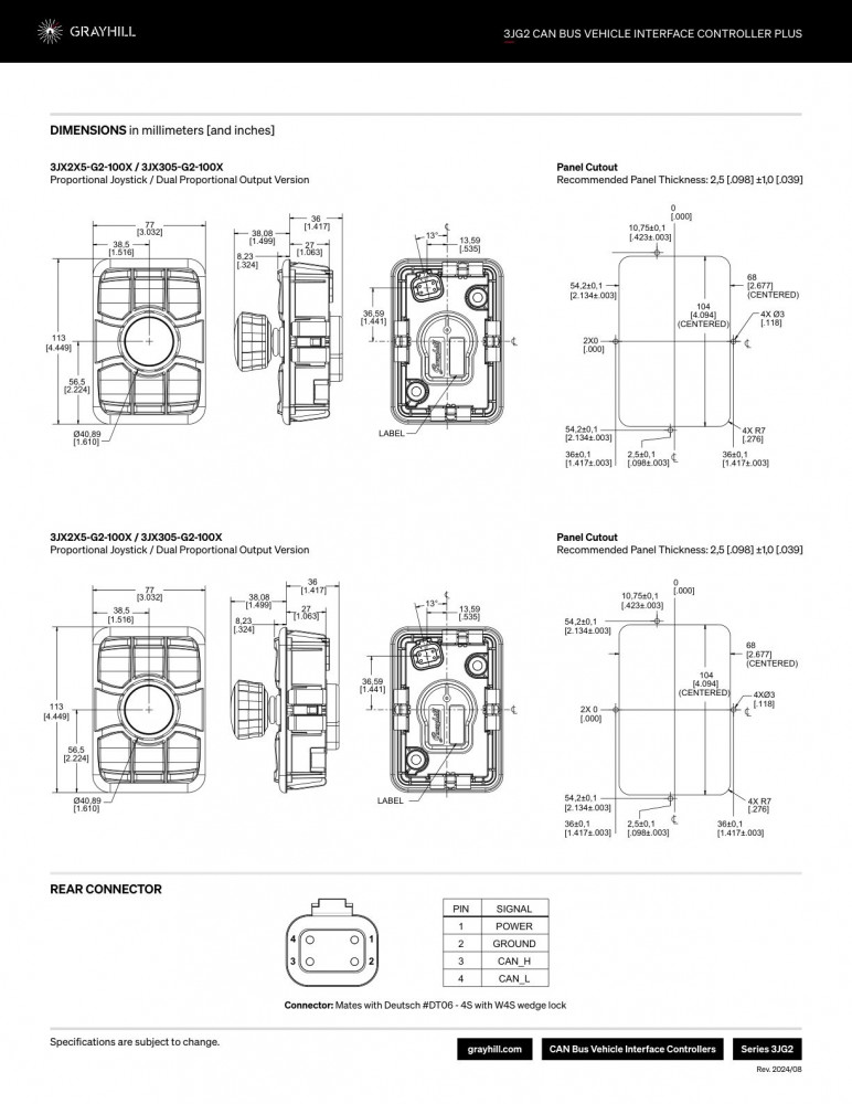 Grayhill VIC Plus documentation page 2
